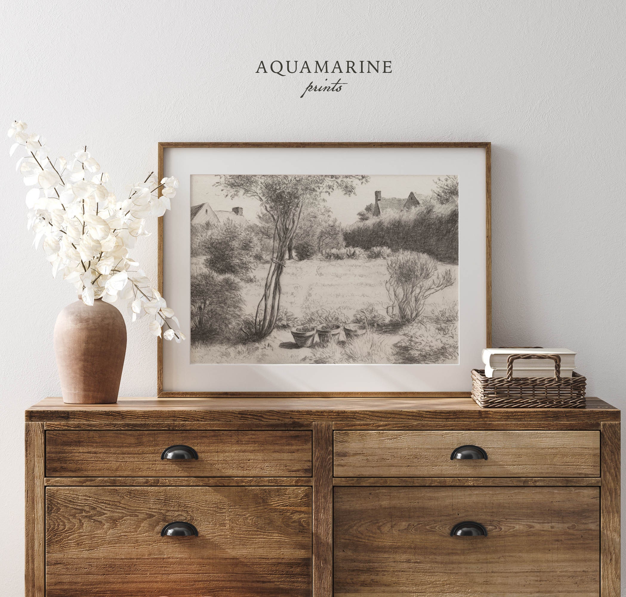 Spring Garden Wall Art Spring Landscape Wall Art Gardening - Etsy