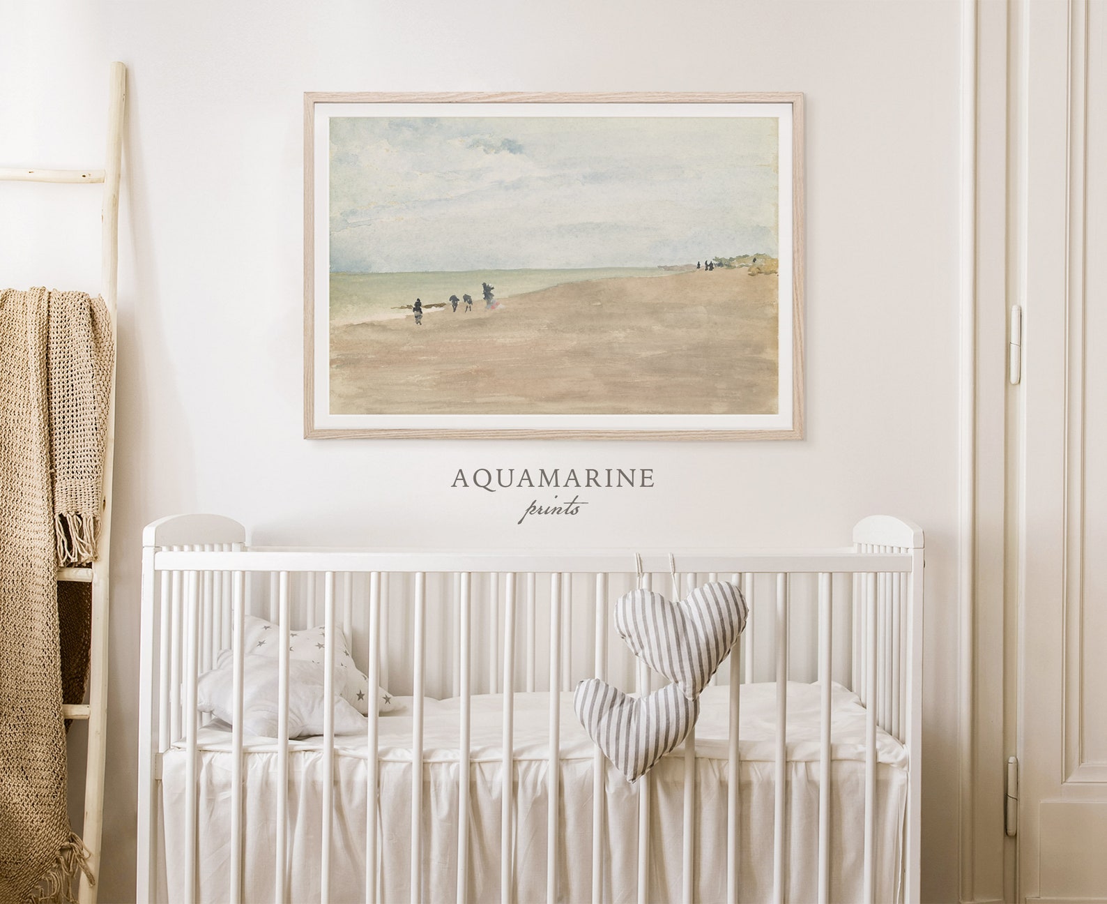 Coastal Wall Art, Muted Beach Painting, Beach House Wall Art, Neutral ...