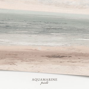 Muted Beach Prints Set of 2, Ocean Beach Painting, Coastal Printable ...