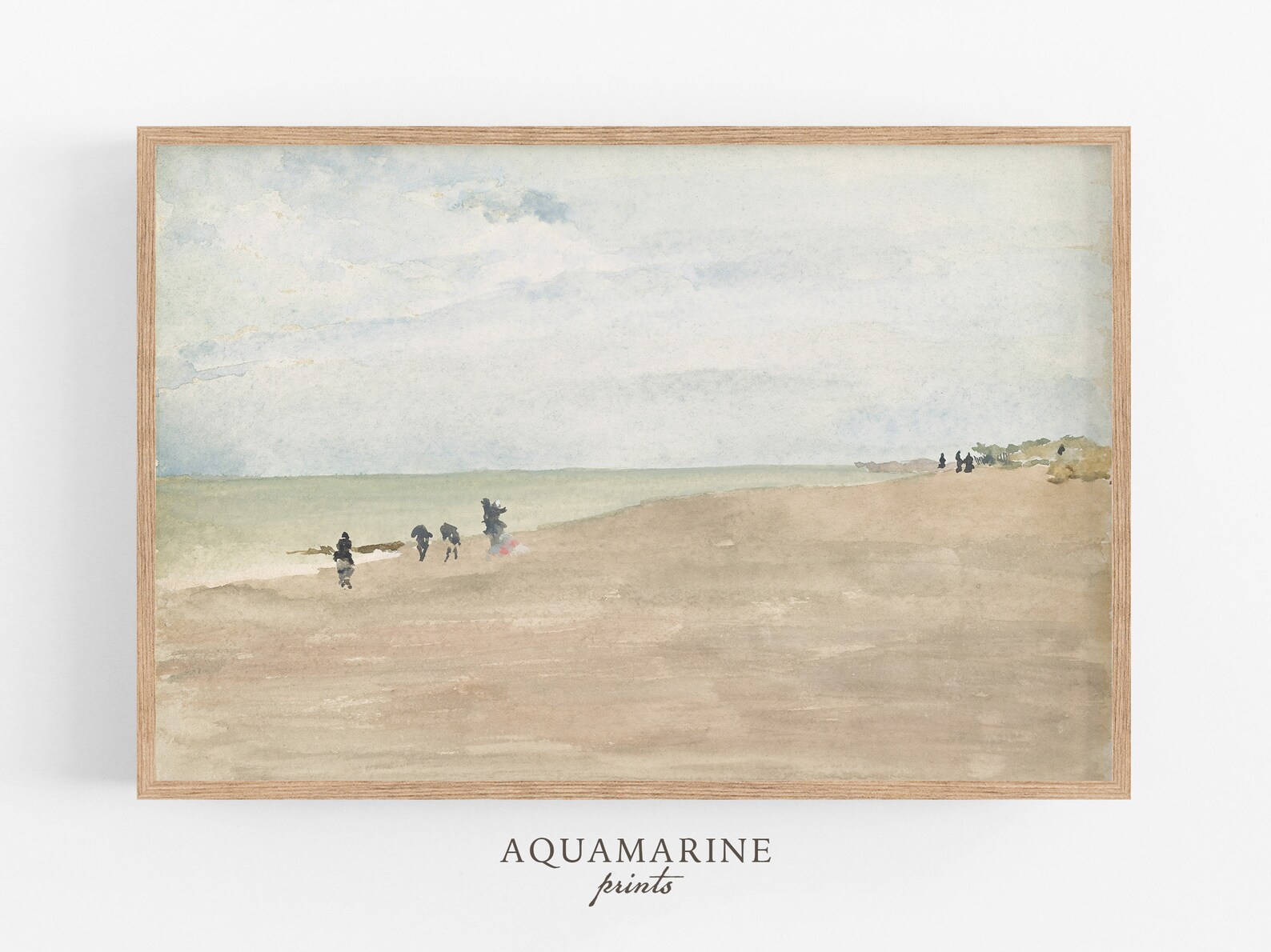 Coastal Wall Art Muted Beach Painting Beach House Wall Art - Etsy