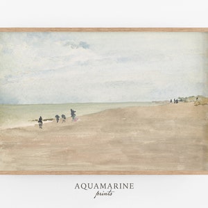 Coastal Wall Art Muted Beach Painting Beach House Wall Art - Etsy