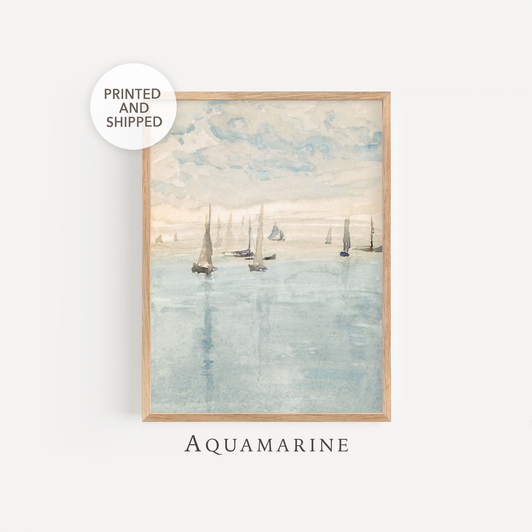 Beach Landscape Print, Beach Scene Painting, PRINT & SHIP, Neutral ...