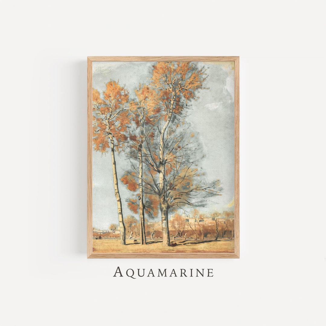 Autumn Landscape Print, Fall Landscape Painting, Fall Printable Art ...