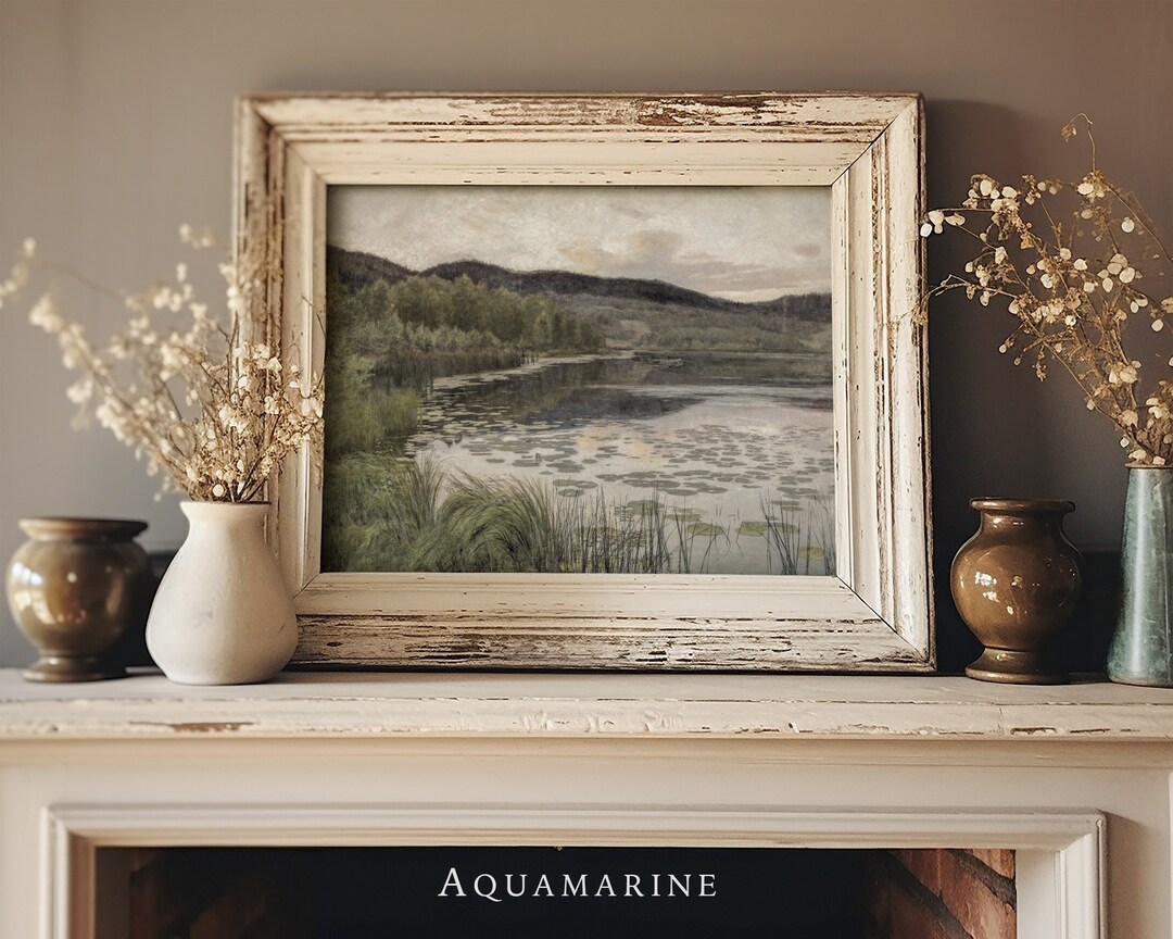 Peaceful Wall Art, Lake House Wall Decor, Peaceful Natural Scenery ...