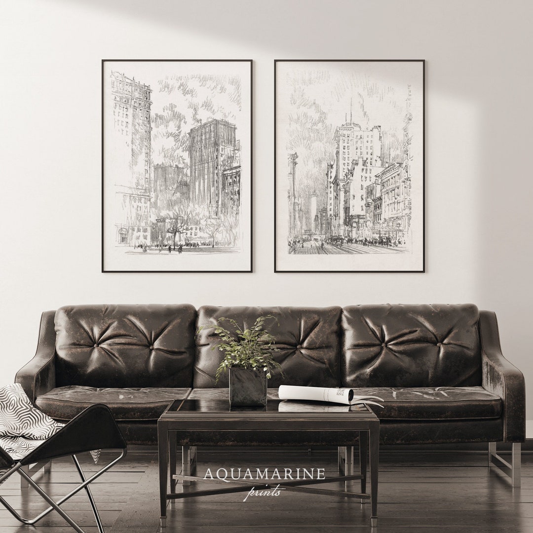 New York Prints Set, New York Poster, New York City Wall Art, New York ...