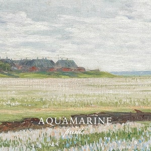 Spring Meadow Print, Spring Painting, Landscape Wall Art, Nursery Wall ...