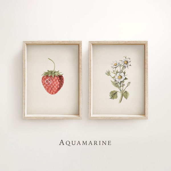 Strawberry Print - Etsy