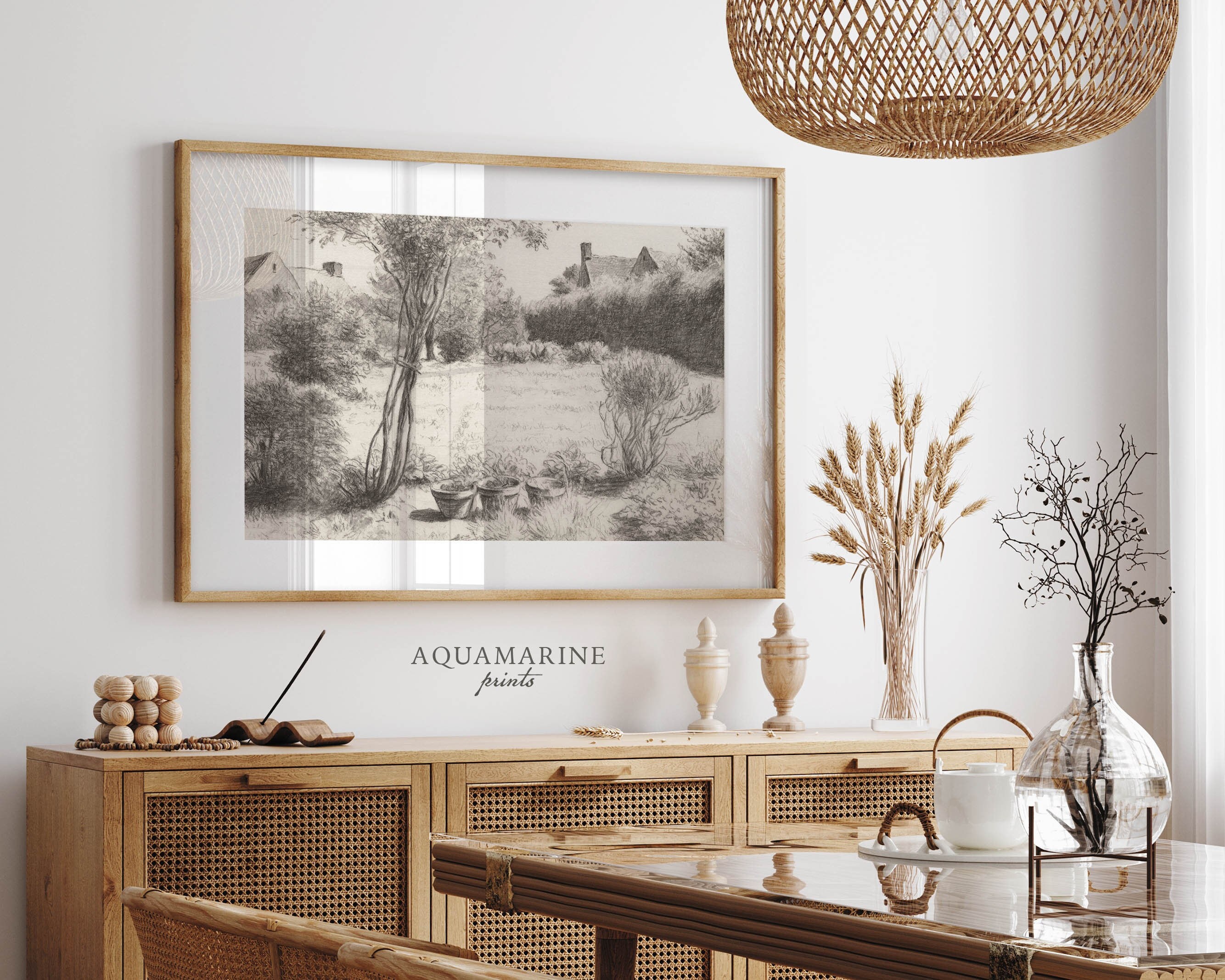 Spring Garden Wall Art Spring Landscape Wall Art Gardening - Etsy