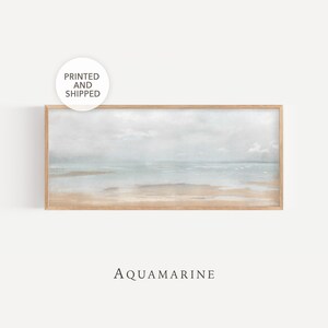 Neutral Beach Landscape Print, PRINT & SHIP, Horizontal Coastal Wall ...