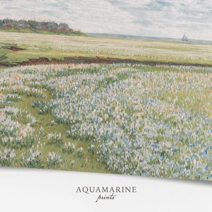 Spring Meadow Print, Spring Painting, Landscape Wall Art, Nursery Wall ...