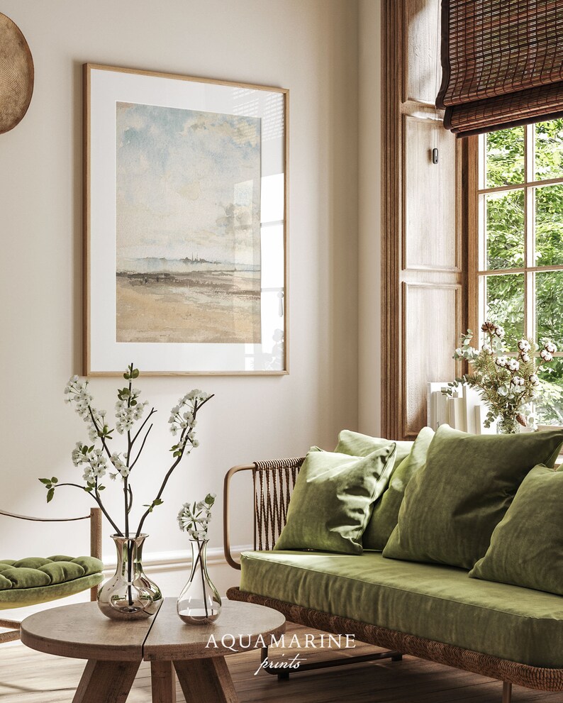 Muted Beach Prints Set Beach Painting Beach House Wall Art - Etsy