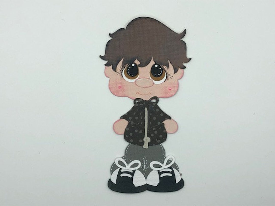 Paper Piecing Boy, ideal zum Scrapbooking oder zum Herstellen von ...