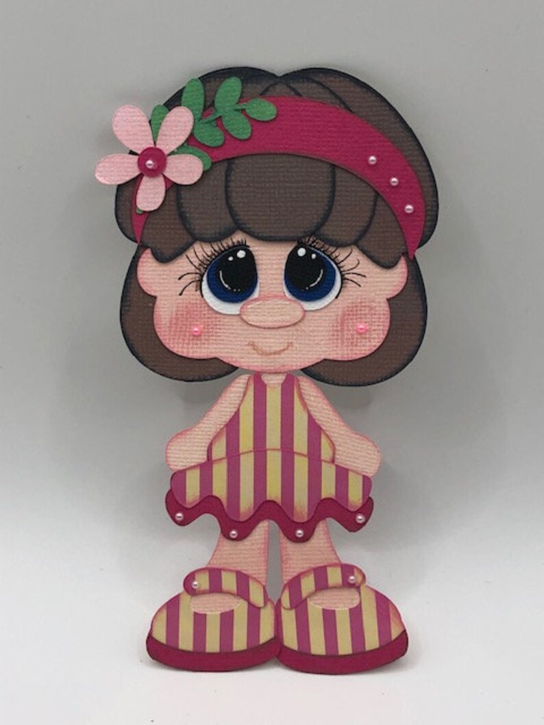 Paper Piecing Girl Ideal for Scrapbooking or Making Pictures - Etsy