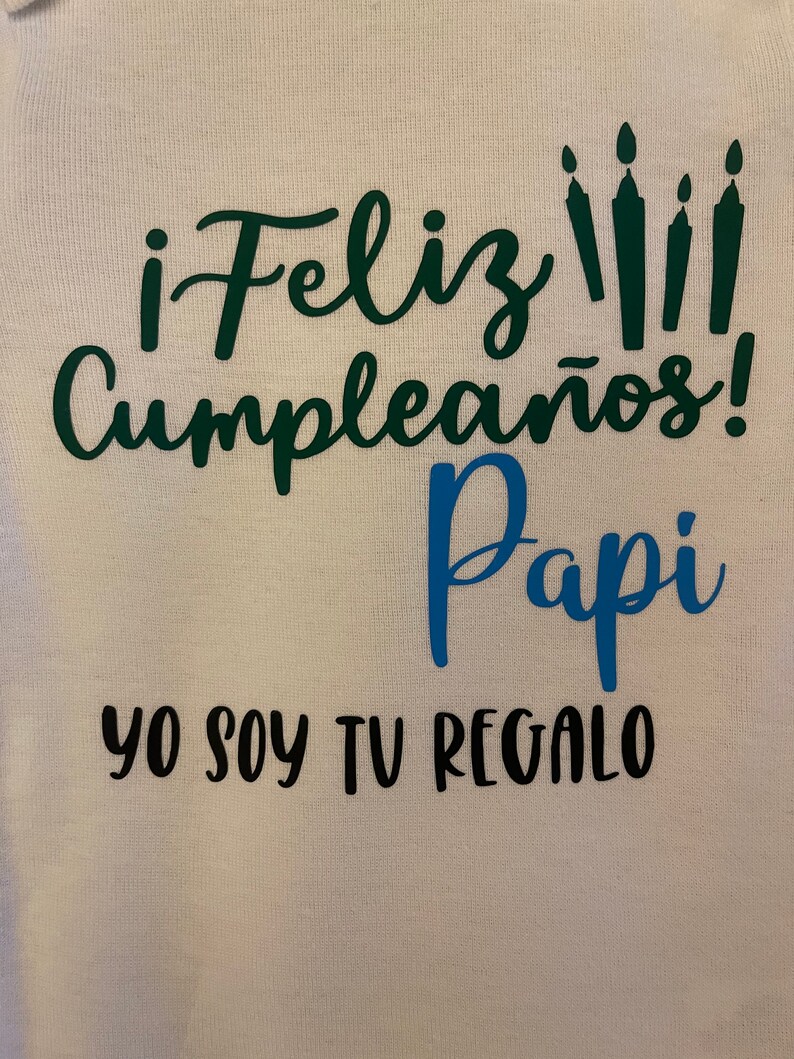 Feliz Cumpleanos Mami/papi, Spanish Baby Bodysuit Happy Birthday in ...