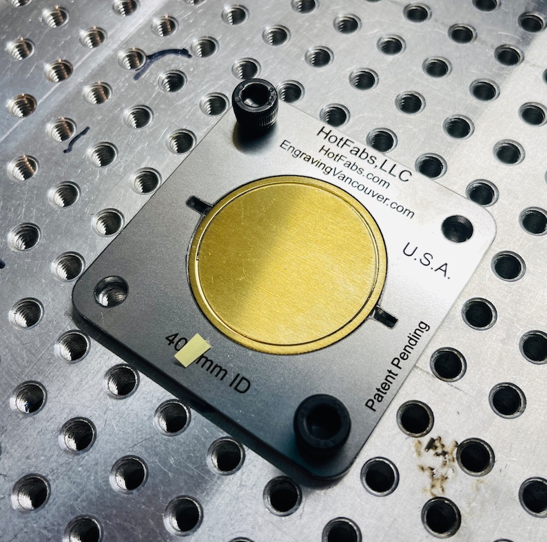 40mm Coin Jig - ALL STEEL - Will Not Melt. for Laser Engraving. - Etsy