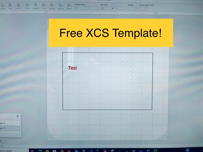 Xtool F1/F2 Card Jig & FREE Template! - Etsy