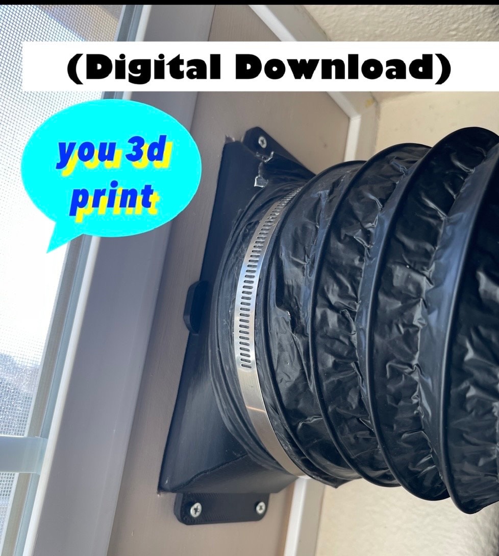 Laser Exhaust Fumes Window Adapter for 6” Duct - Digital Download. - Etsy
