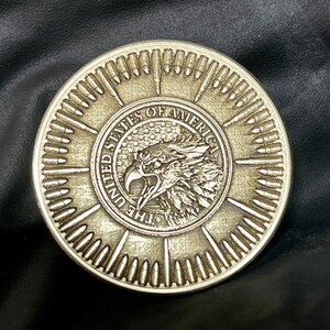 2A US EAGLE + BULLETS Brass Challenge Coin - 40mm (fully Engraved) - Etsy