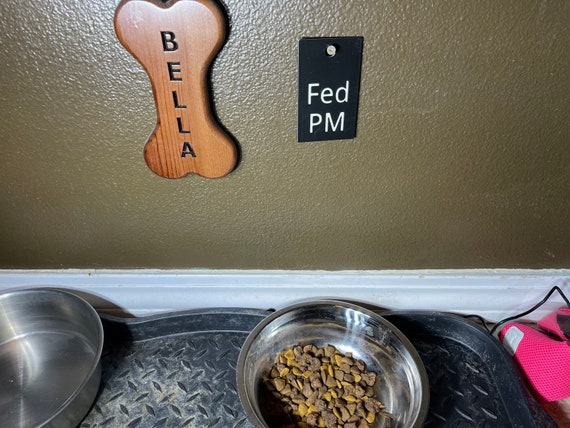 Dog or Cat Feed Reminder Sign | Etsy