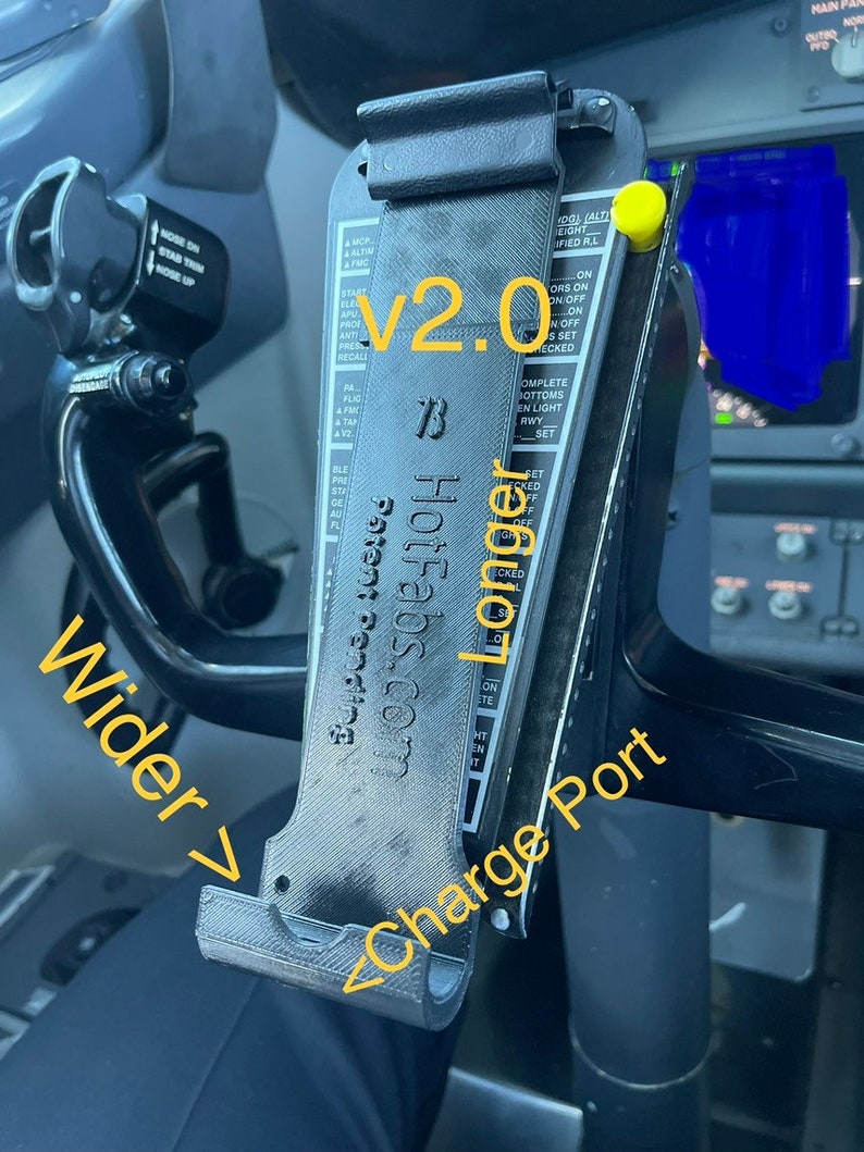 Boeing 737 & 747 Iphone/ipad/smartphone/tablet Holder - Yoke Mounted - Etsy