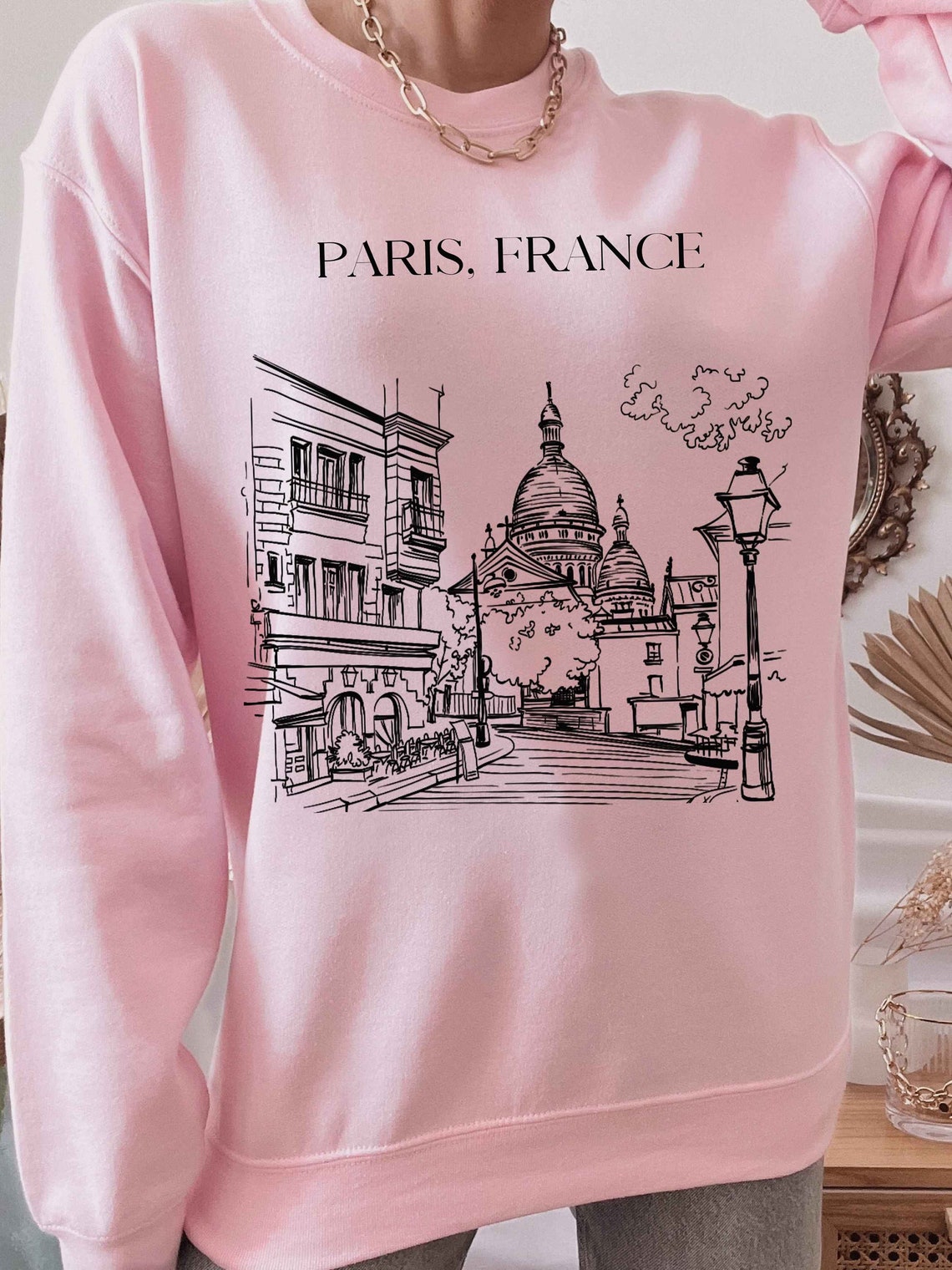 Paris France Sweatshirt City of Love Sweater Travel Shirt - Etsy