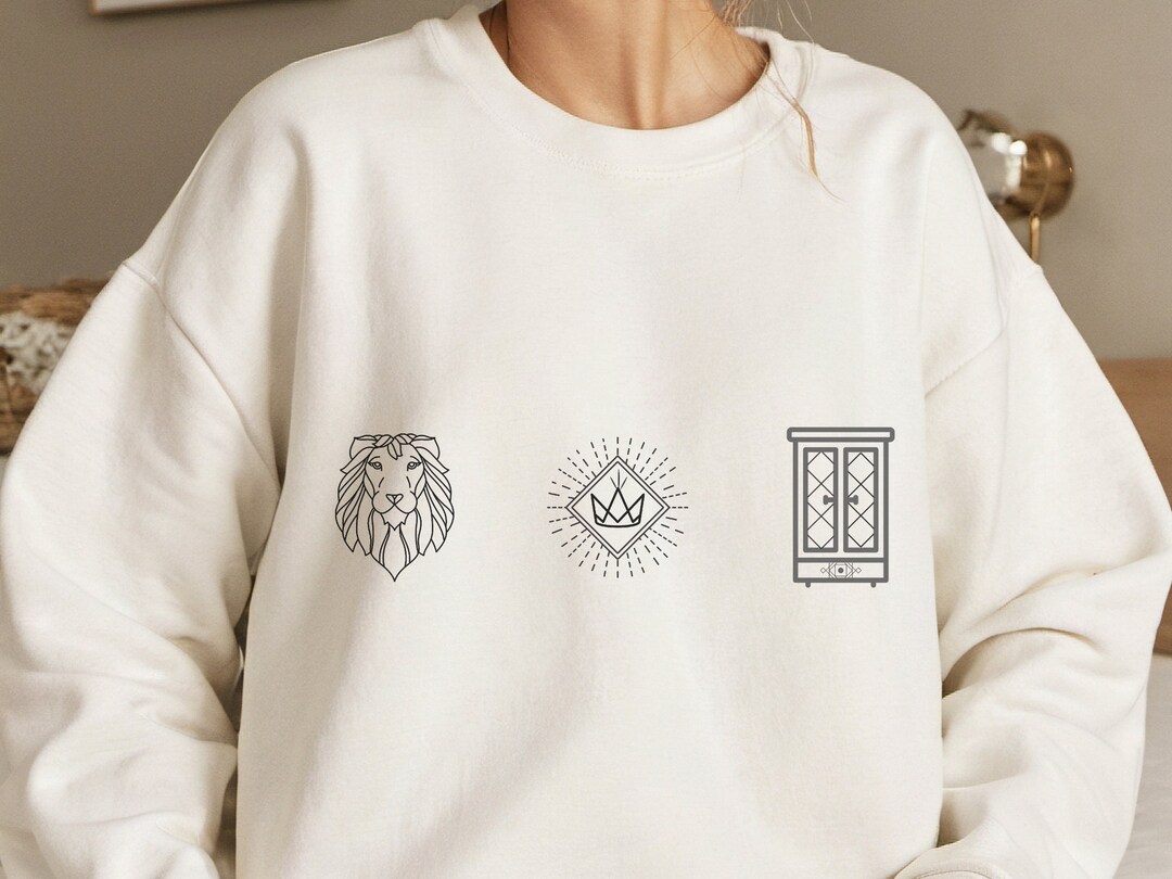 Narnia Sweatshirt, the Lion the Witch and the Wardrobe Sweater, Aslan ...