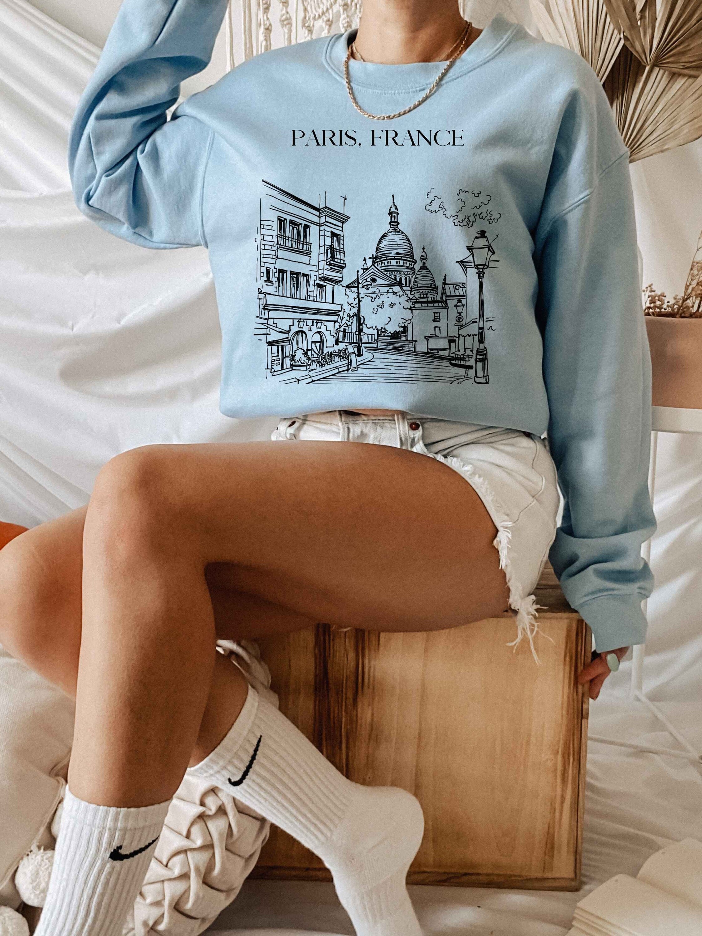 Paris France Sweatshirt City of Love Sweater Travel Shirt - Etsy