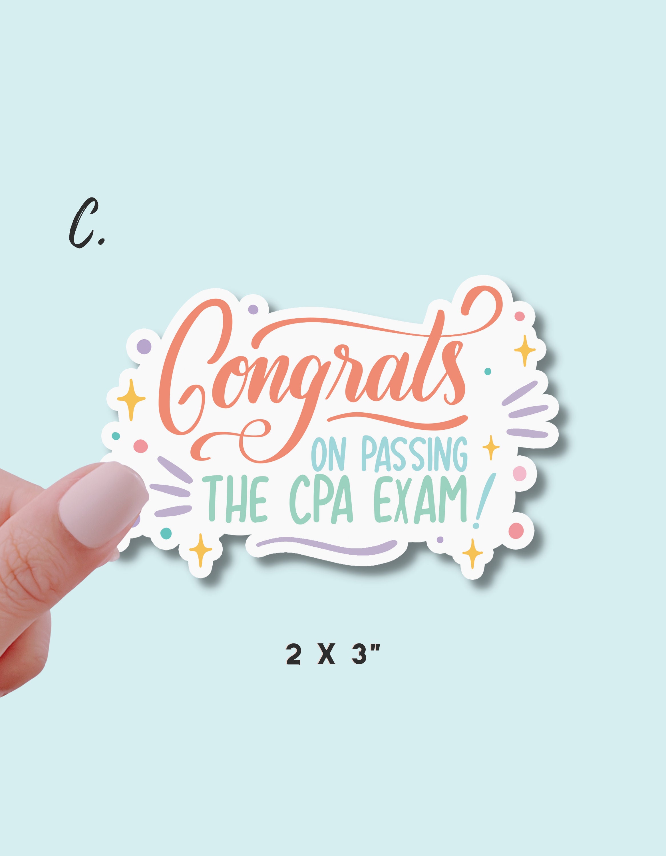 Motivational Stickers for Accountants, Stickers for Future Cpas ...