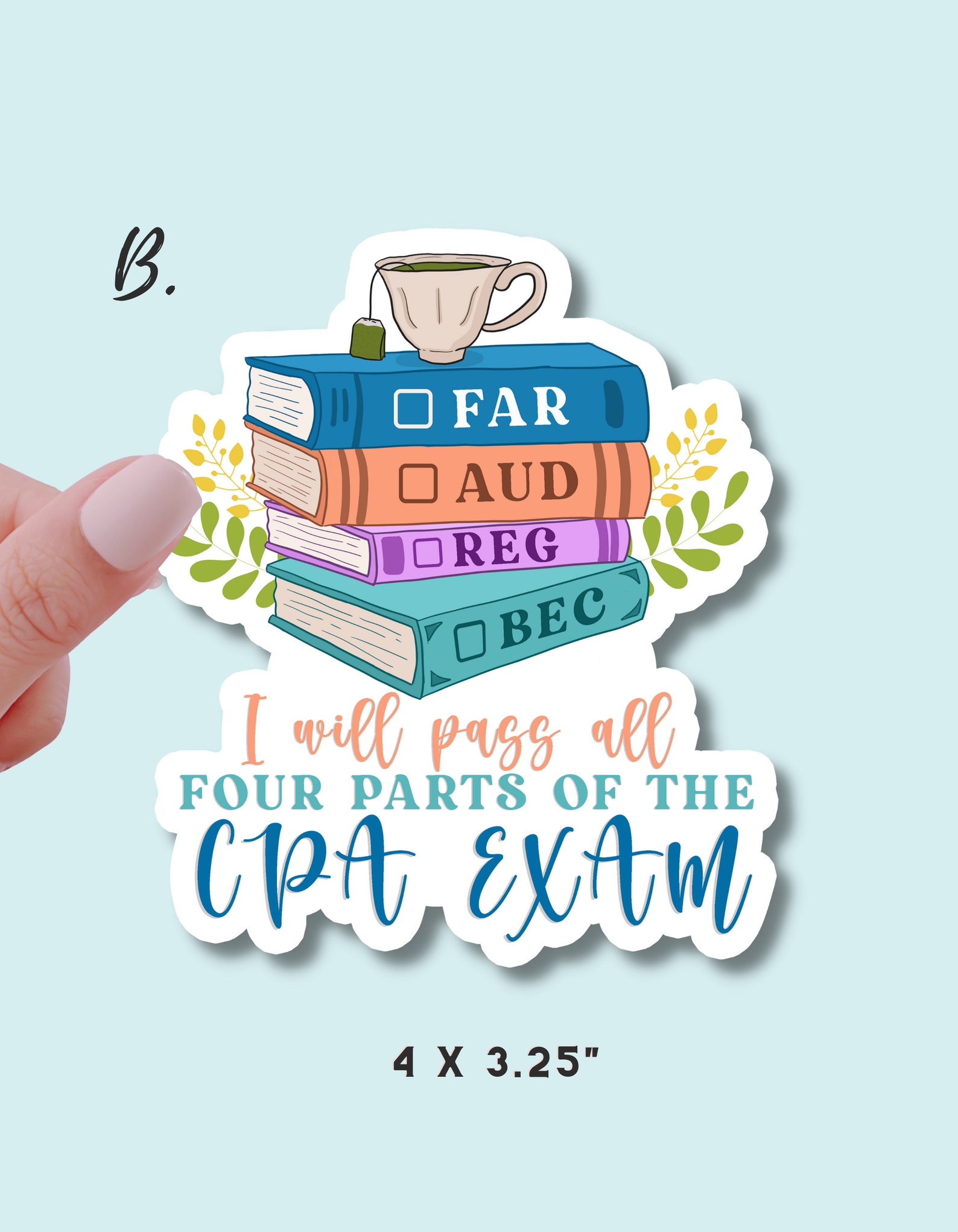 Motivational Stickers for Accountants, Stickers for Future Cpas ...