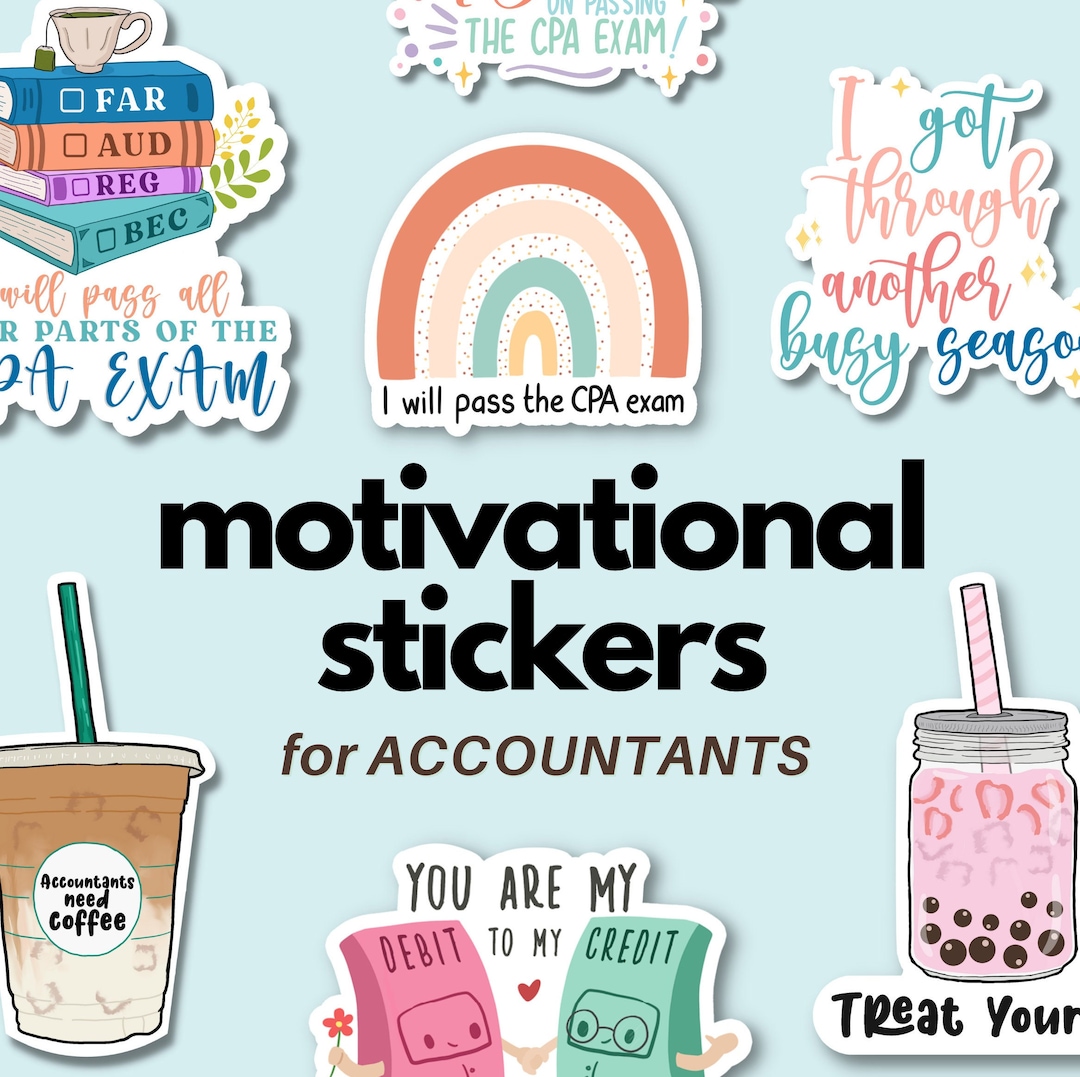 Motivational Stickers for Accountants, Stickers for Future Cpas ...