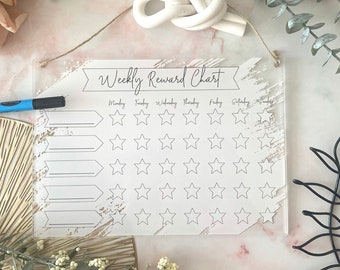Wipeable Reward Chart - Etsy UK