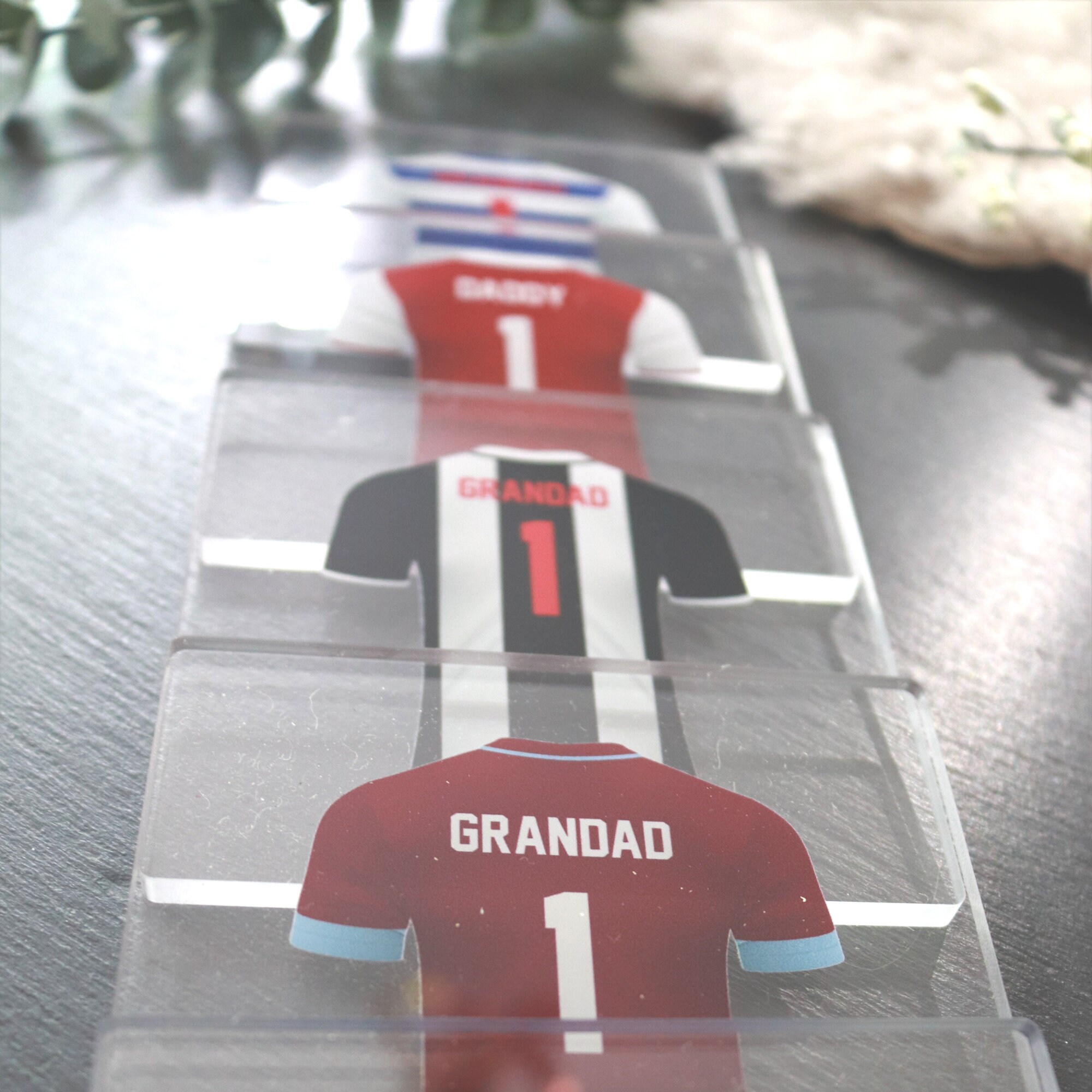 Personalised Football Shirt Coaster Father's Day - Etsy UK