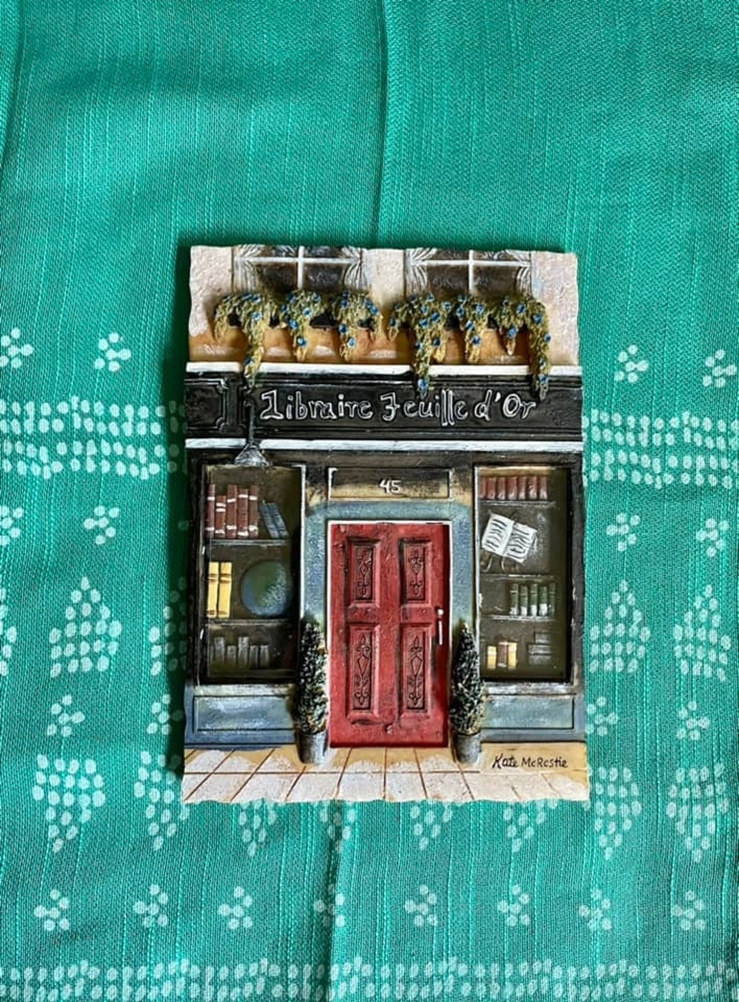 French Library Storefront Plaque Wall Decor Libraire Feuilled'or Kate ...