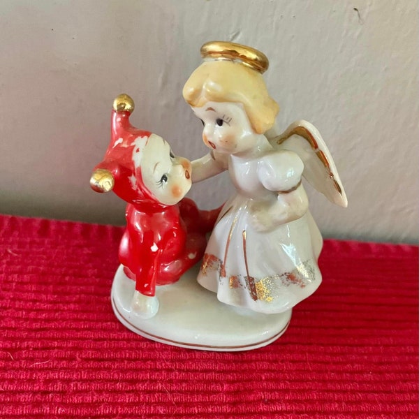 Angel Devil Figurine - Etsy