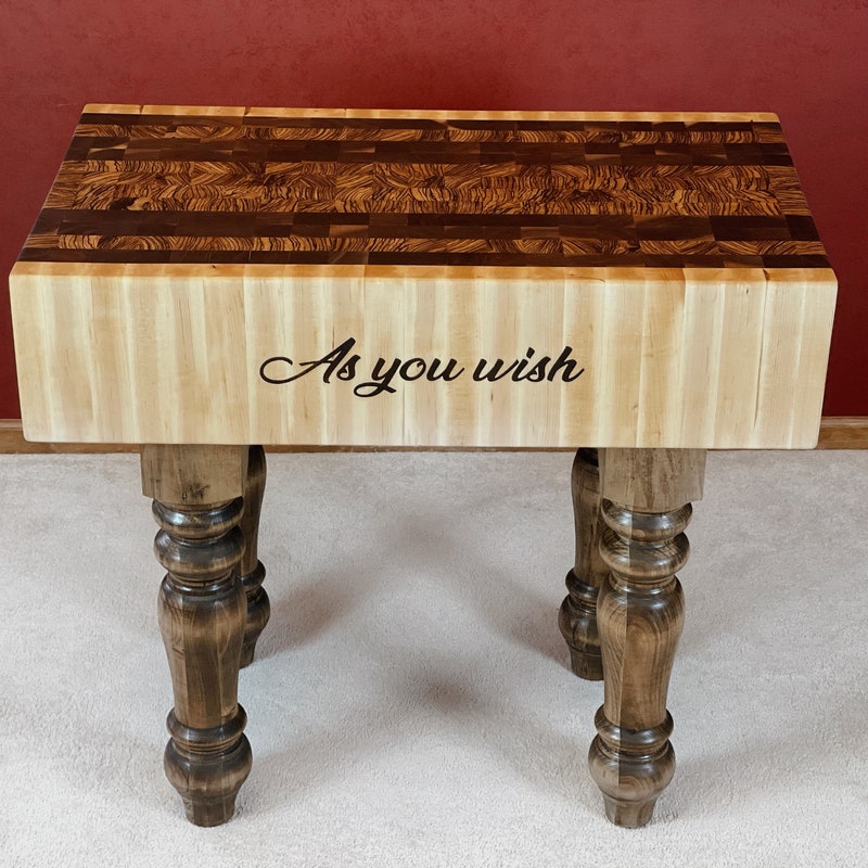 Butcher Block Table - Etsy