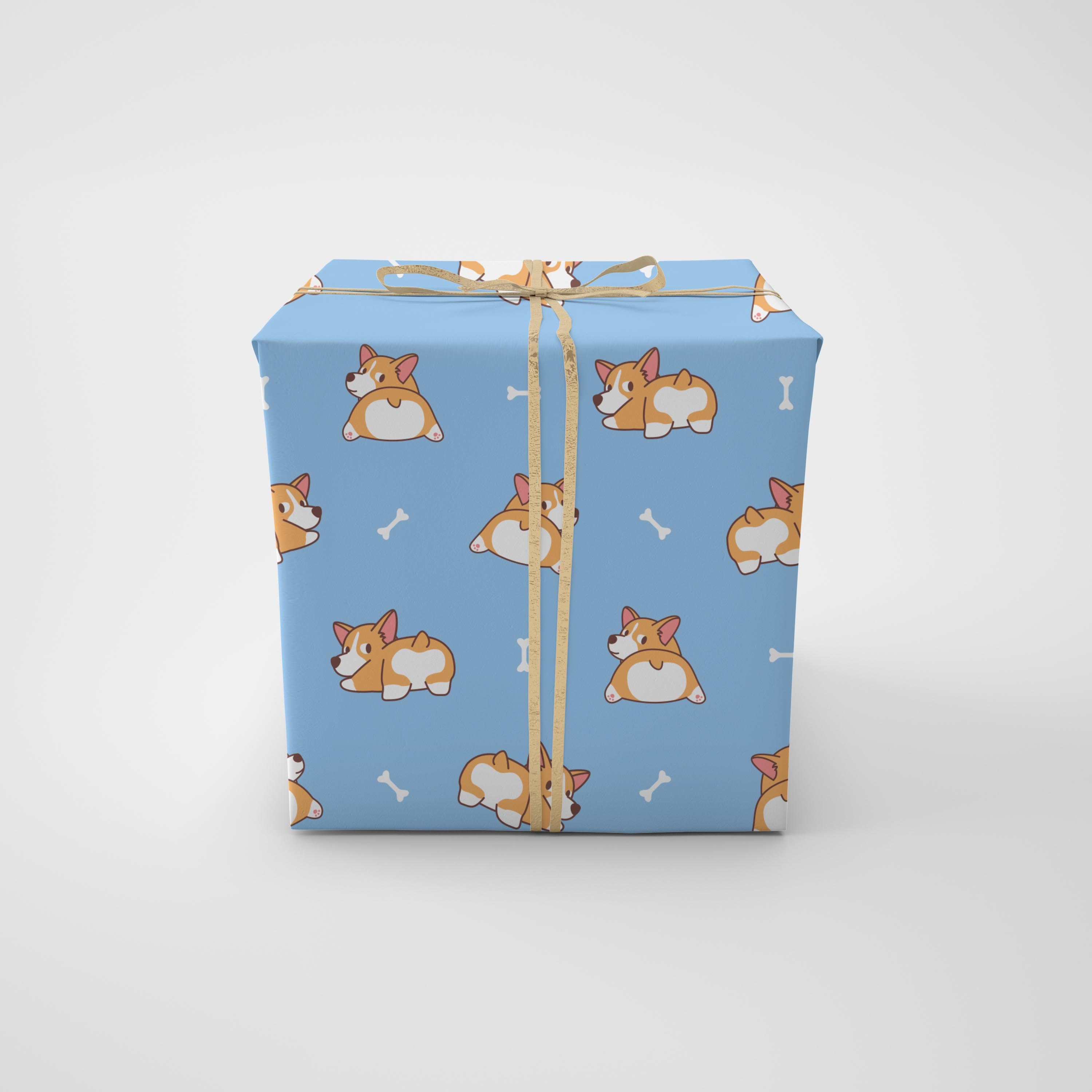 Corgi Gift Wrap ROLL - Corgi Wrapping Paper - Corgis Dog Wrapping Paper ...
