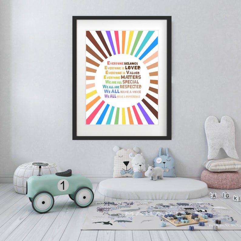 Inclusive Classroom Art and Diversity Art Posters Diversity - Etsy
