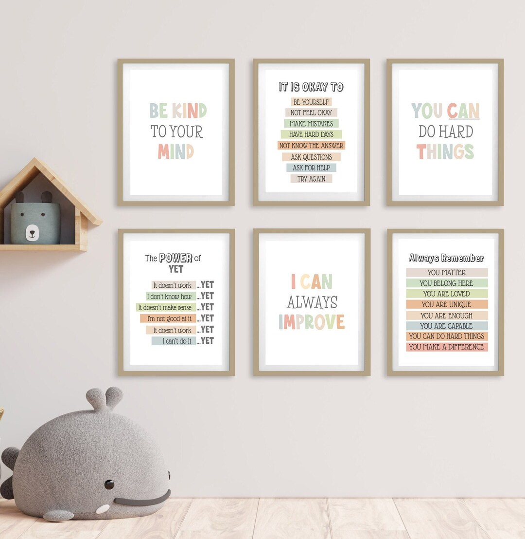 Classroom Signs, Motivational Classroom Art, Inspirational Kids ...