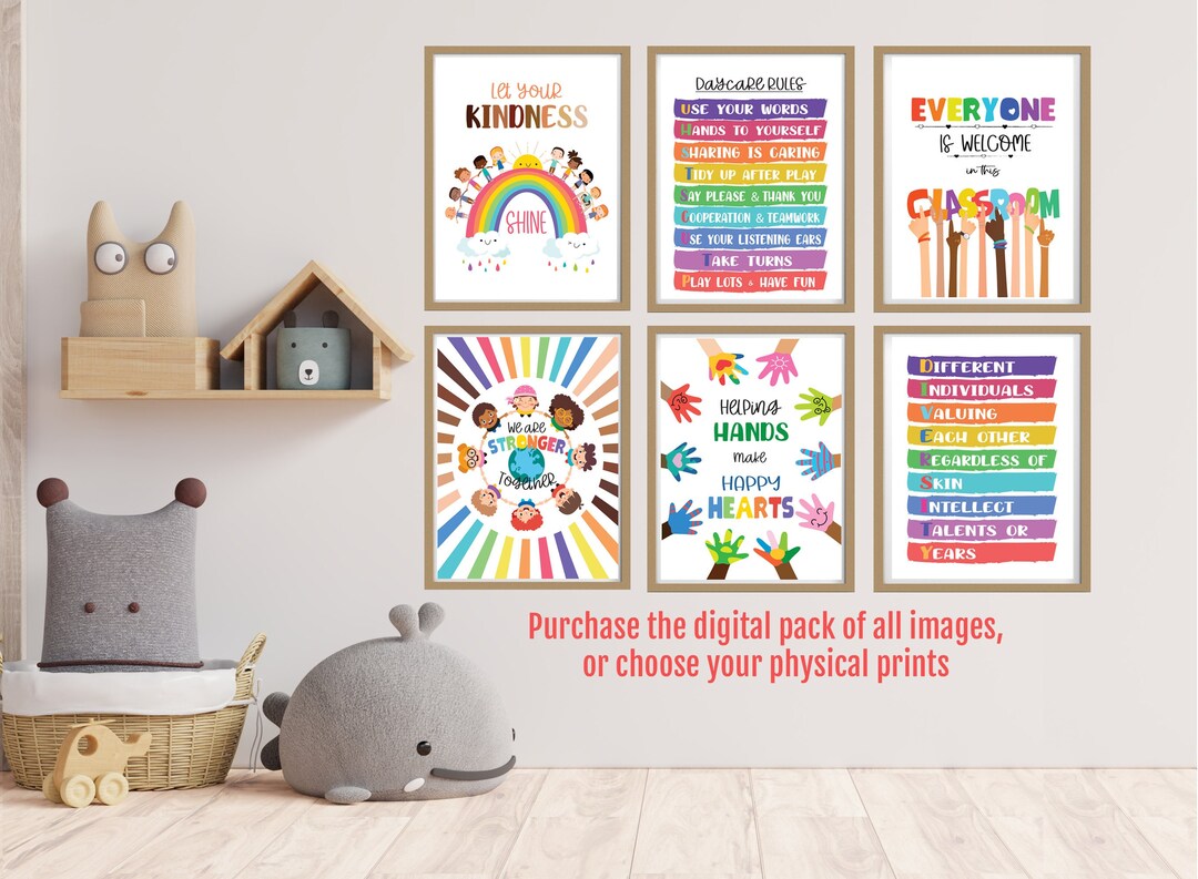 Inclusive Classroom Posters, Diversity Prints, Everyone Belongs ... Inclusive Classroom Posters, Diversity Prints, Everyone Belongs ...