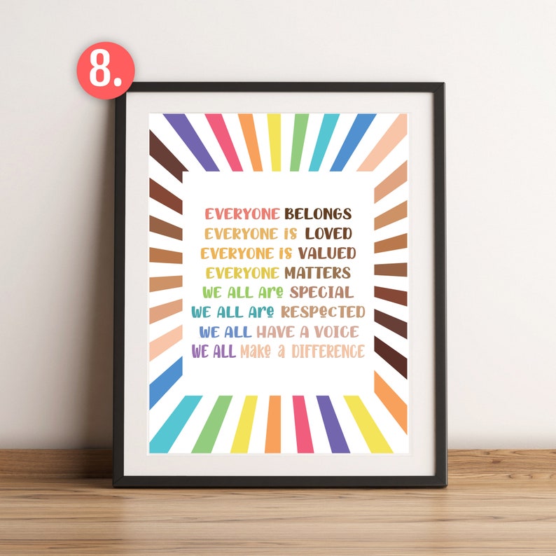 Inclusive Classroom Posters Diversity Prints Everyone - Etsy Inclusive Classroom Posters Diversity Prints Everyone - Etsy