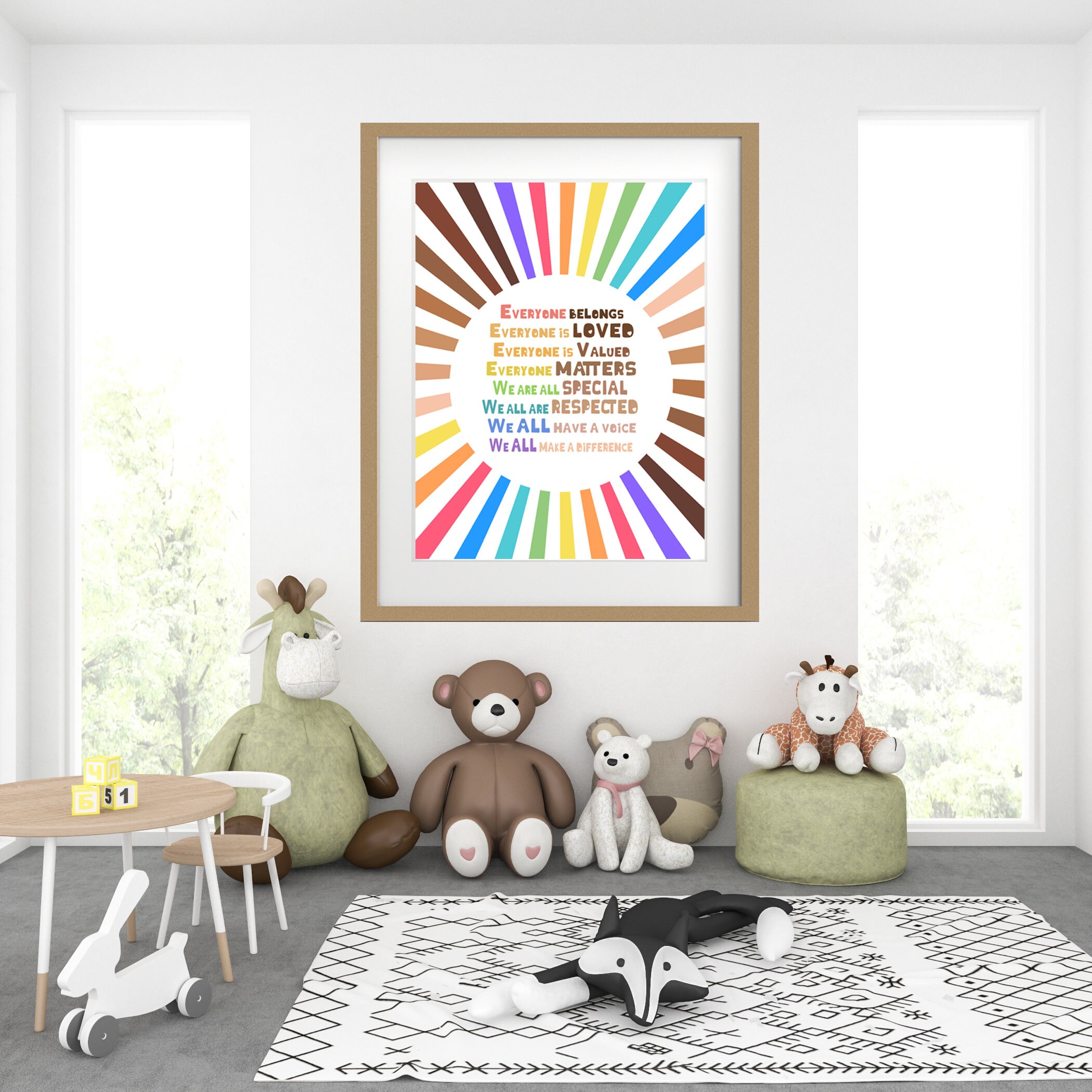 Inclusive Classroom Art and Diversity Art Posters Diversity - Etsy