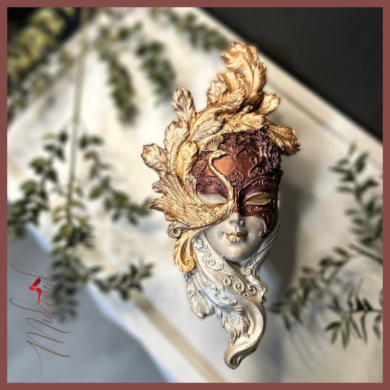 Venetian Mask 12 In, Triple Wall Decoration, Masquerade Vibes, Macro ...