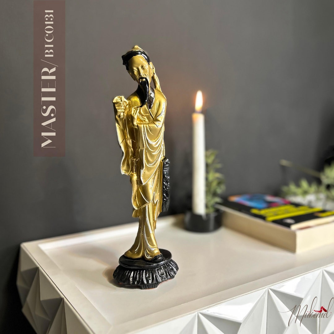 Master ( 12.0 In, Wise Man Statue, Handmade Sculpture, Knowledge Bust ...