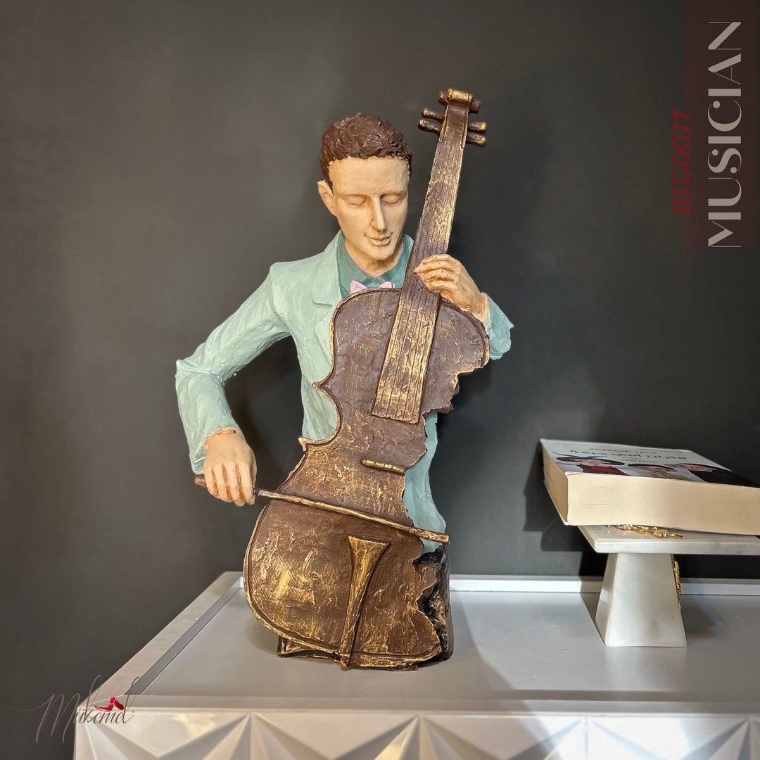 Harmonic Cello 16.54 Inch Handmade Musician Bust Decoration - Etsy