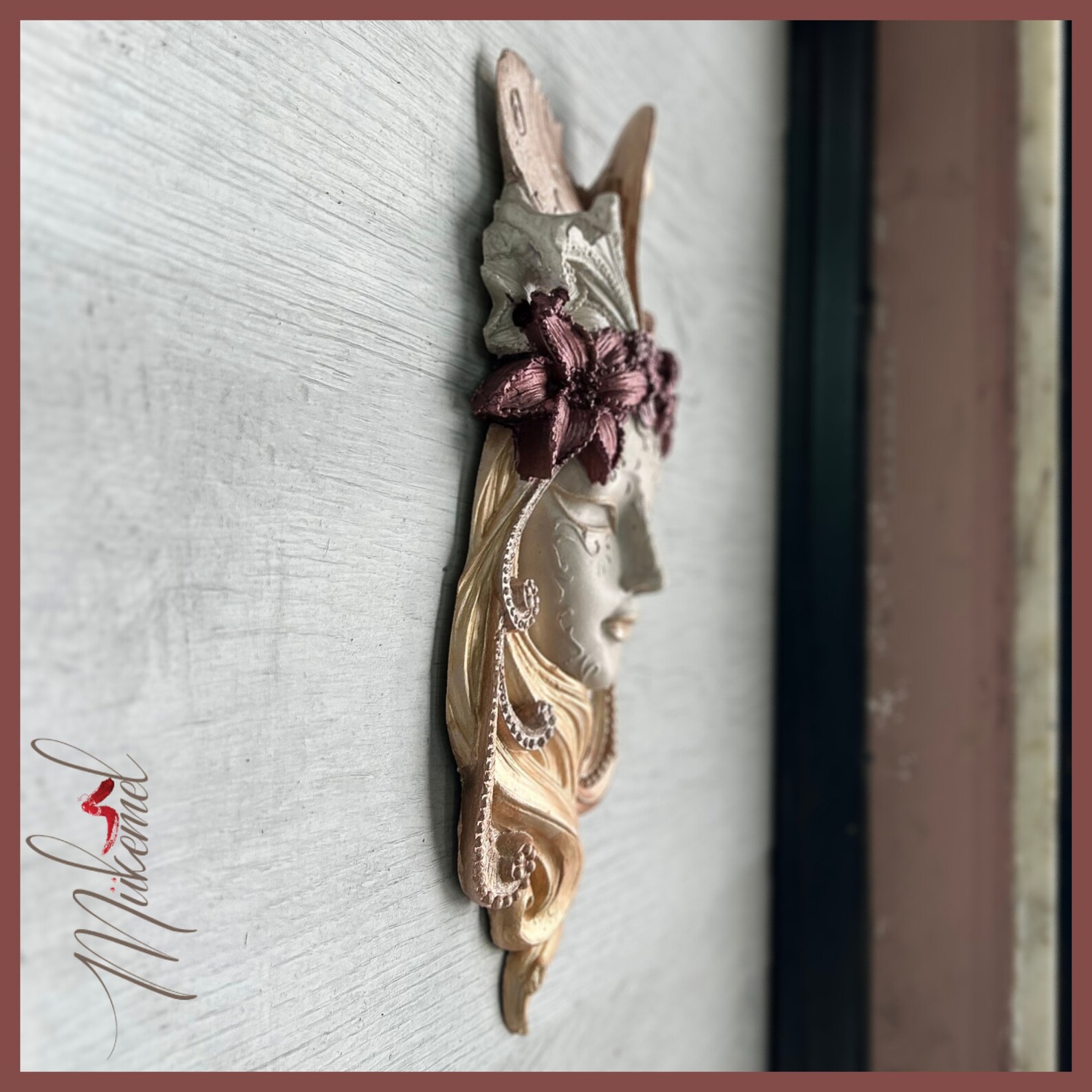 Venetian Mask 12 In, Triple Wall Decoration, Masquerade Vibes, Macro ...