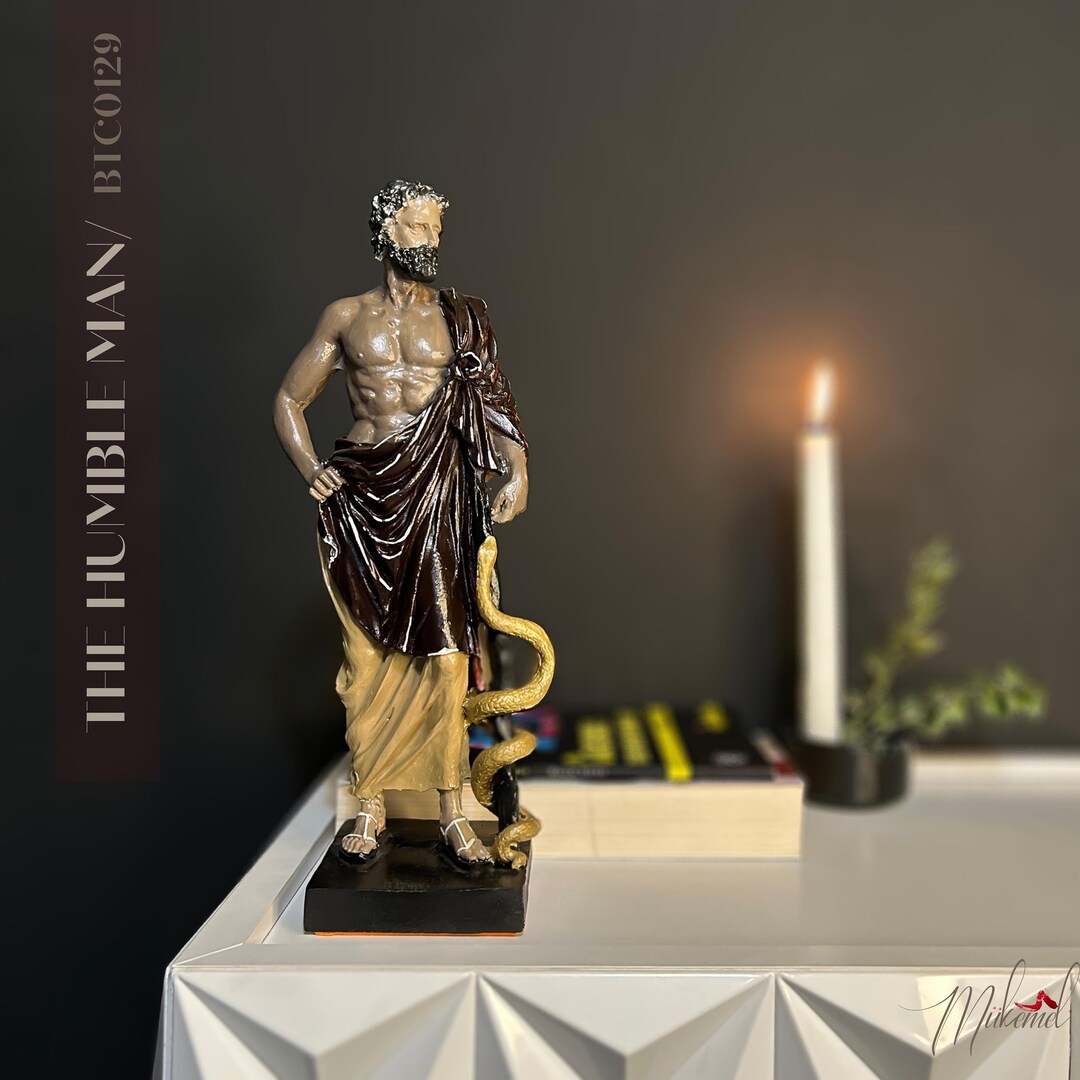 The Humble Man ( 12.5 In, Ancient Era Sculpture, Wise Man Statue ...