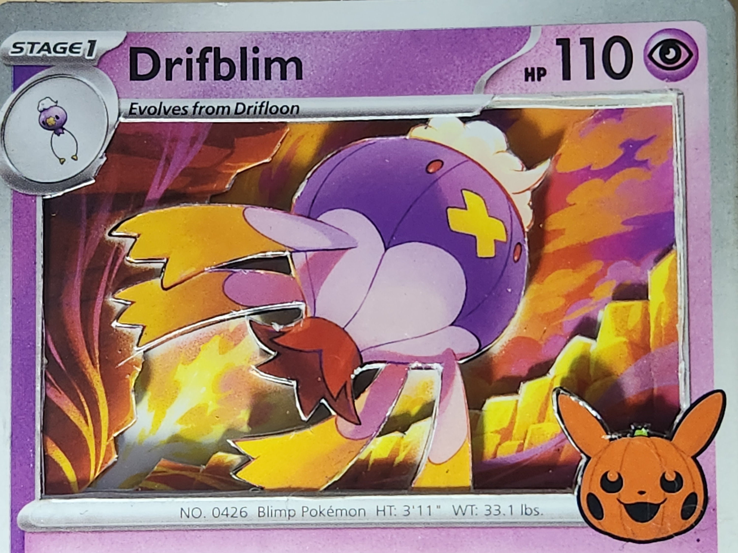 Shadow Box Pokémon Card: Drifblim - Etsy