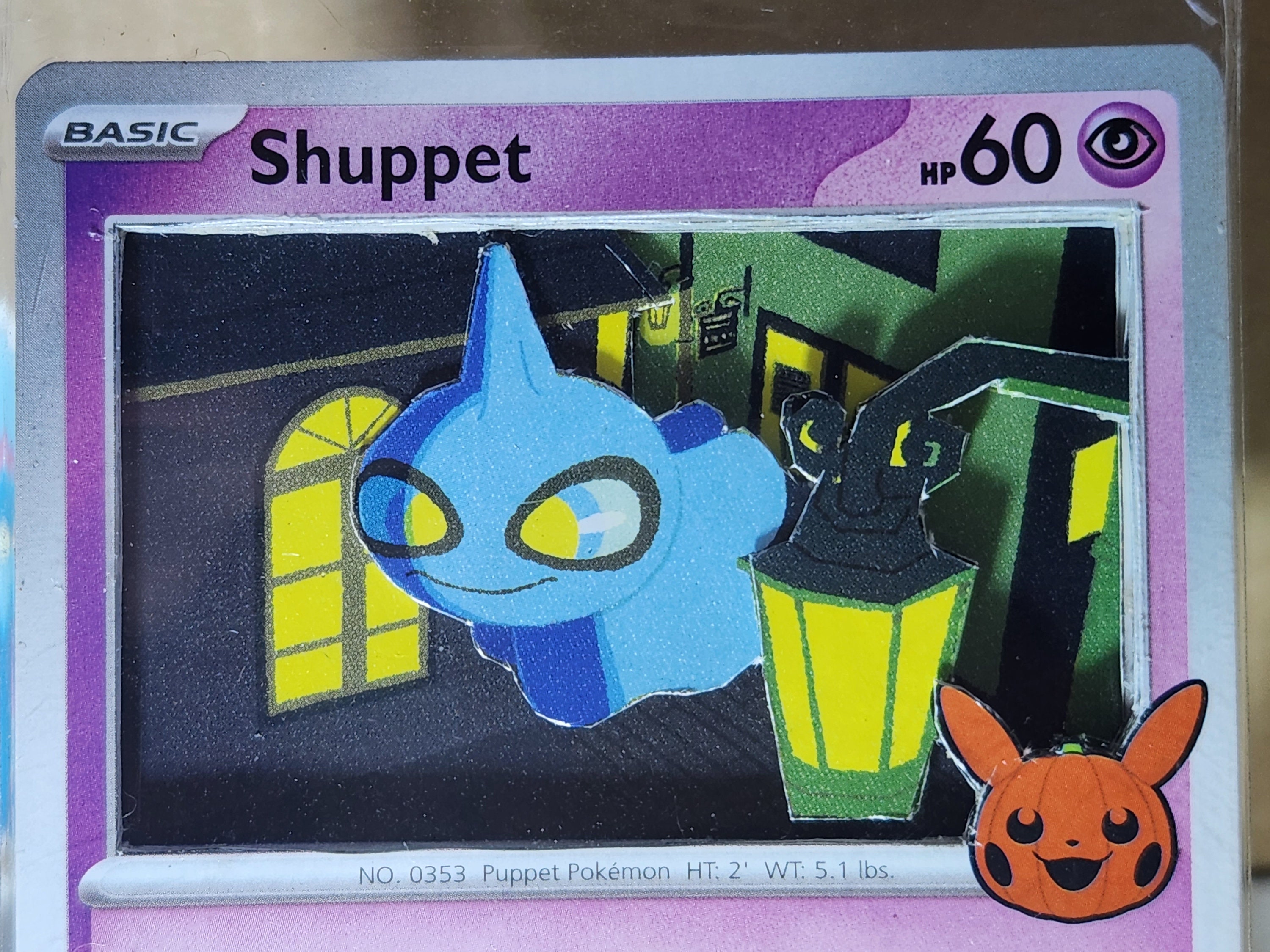 Shadow Box Pokémon Card: Shuppet - Etsy