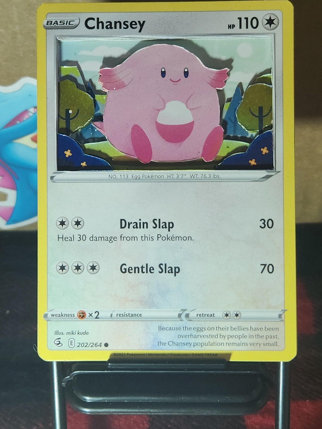 Shadow Box Pokémon Card: Chansey - Etsy Singapore