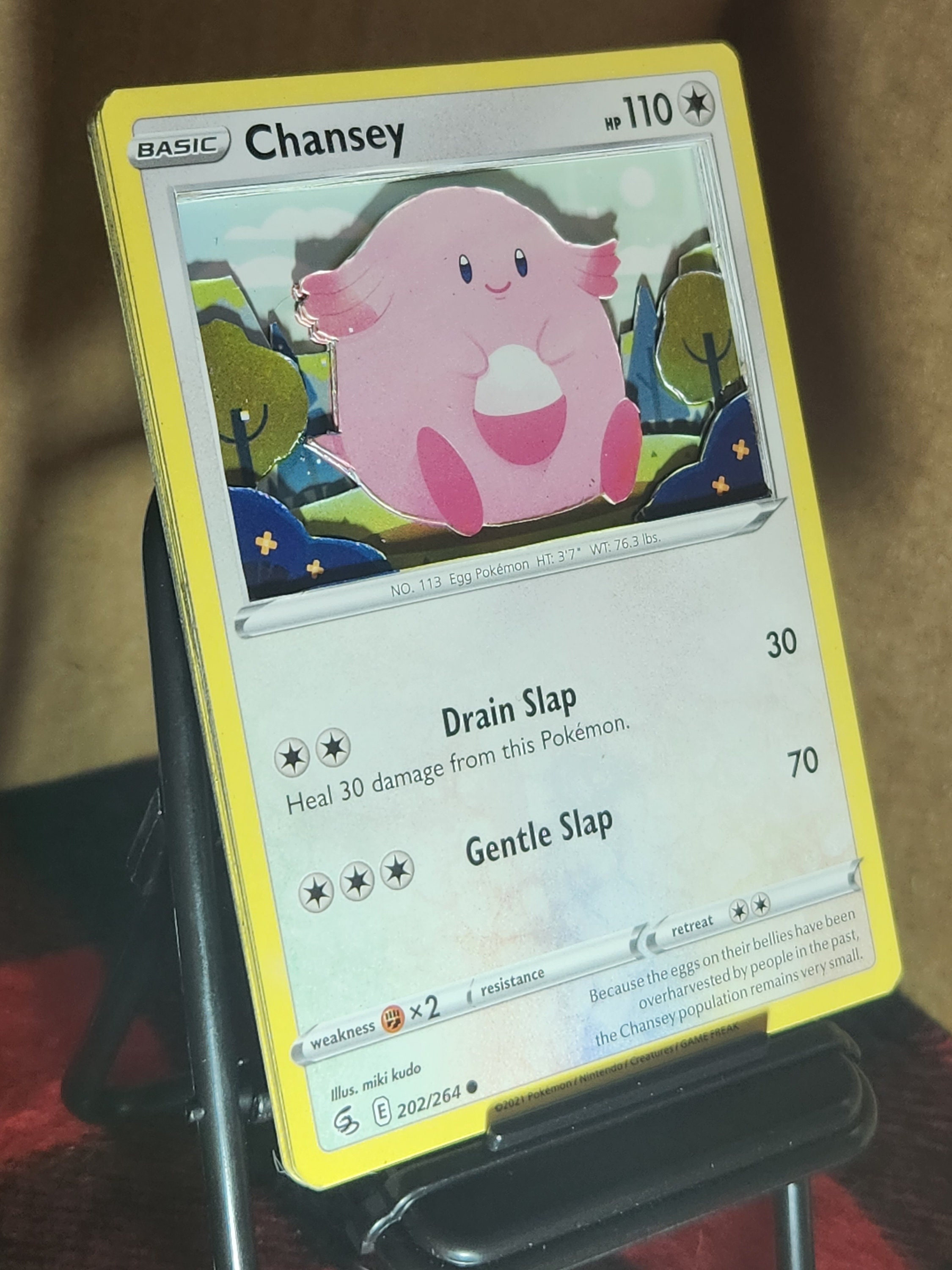 Shadow Box Pokémon Card: Chansey - Etsy Singapore